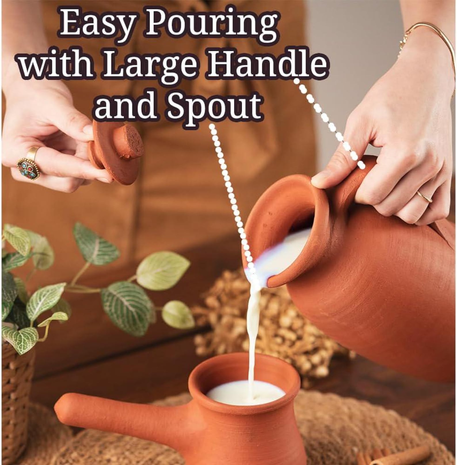 Terracotta Clay Water Pitcher: Wedding Gift, Kitchen, Farmhouse ...