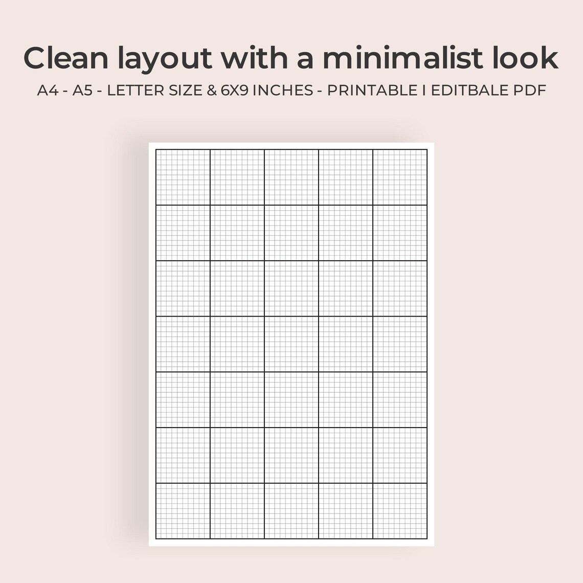 Knitting Graph Paper Printable PDF | Crochet & Stitch Chart Template ...
