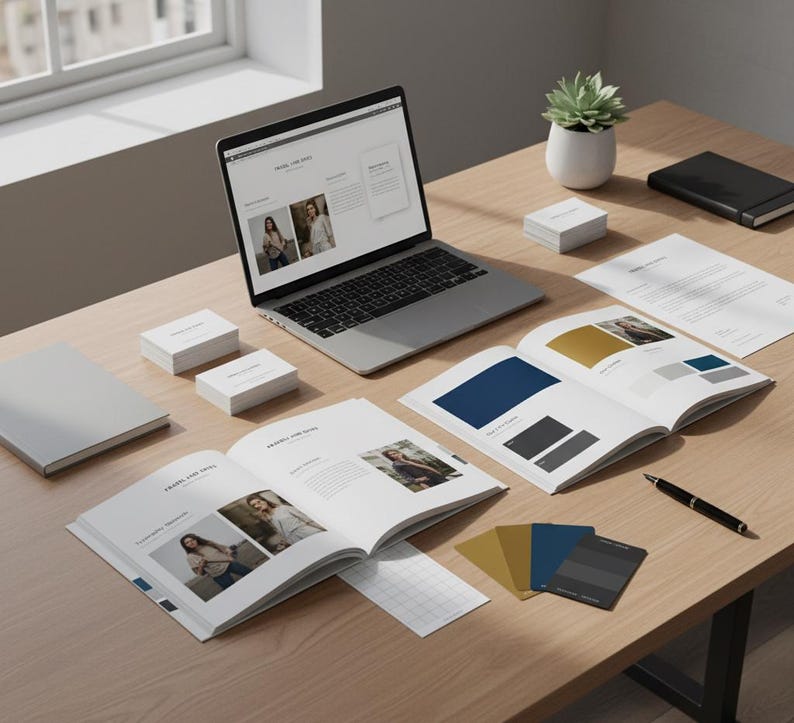 Branding Style Guide Canva Template | Editable Brand Kit | Visual ...