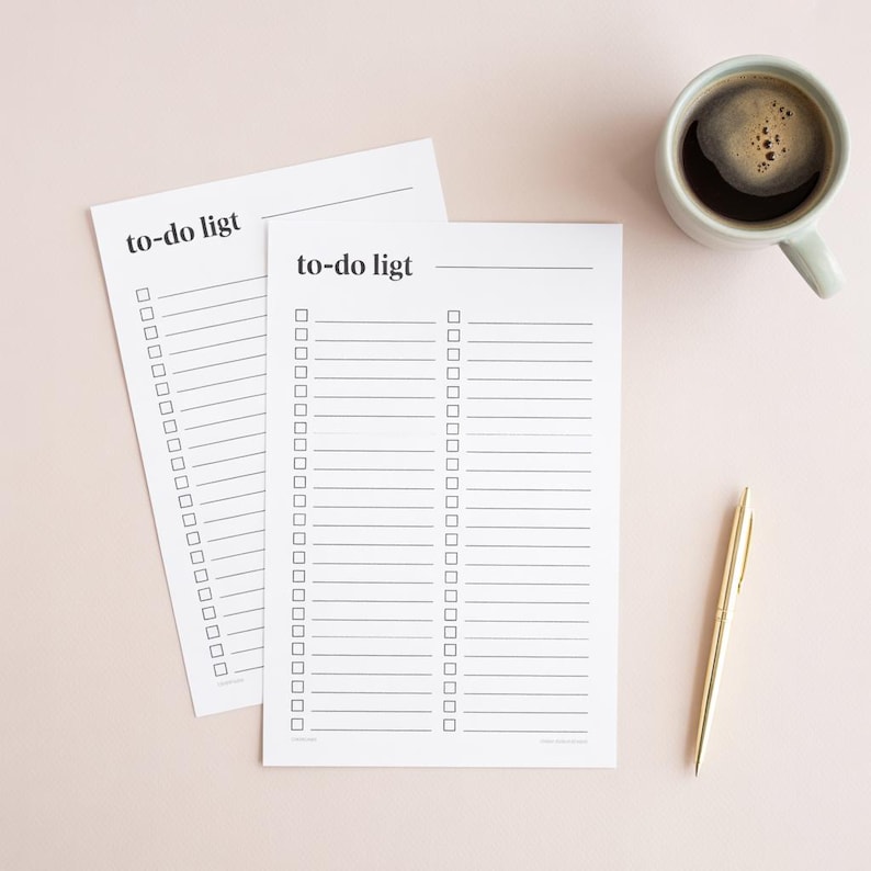 Editable Minimalist To-do List Template: Printable Daily Planner ...