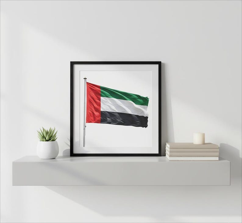 UAE Flag Printable | United Arab Emirates Banner | National Day Decor ...