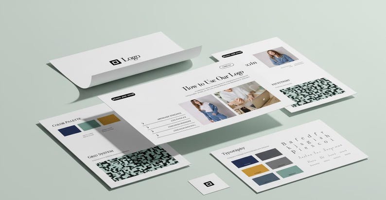 Branding Style Guide Canva Template | Editable Brand Kit | Visual ...