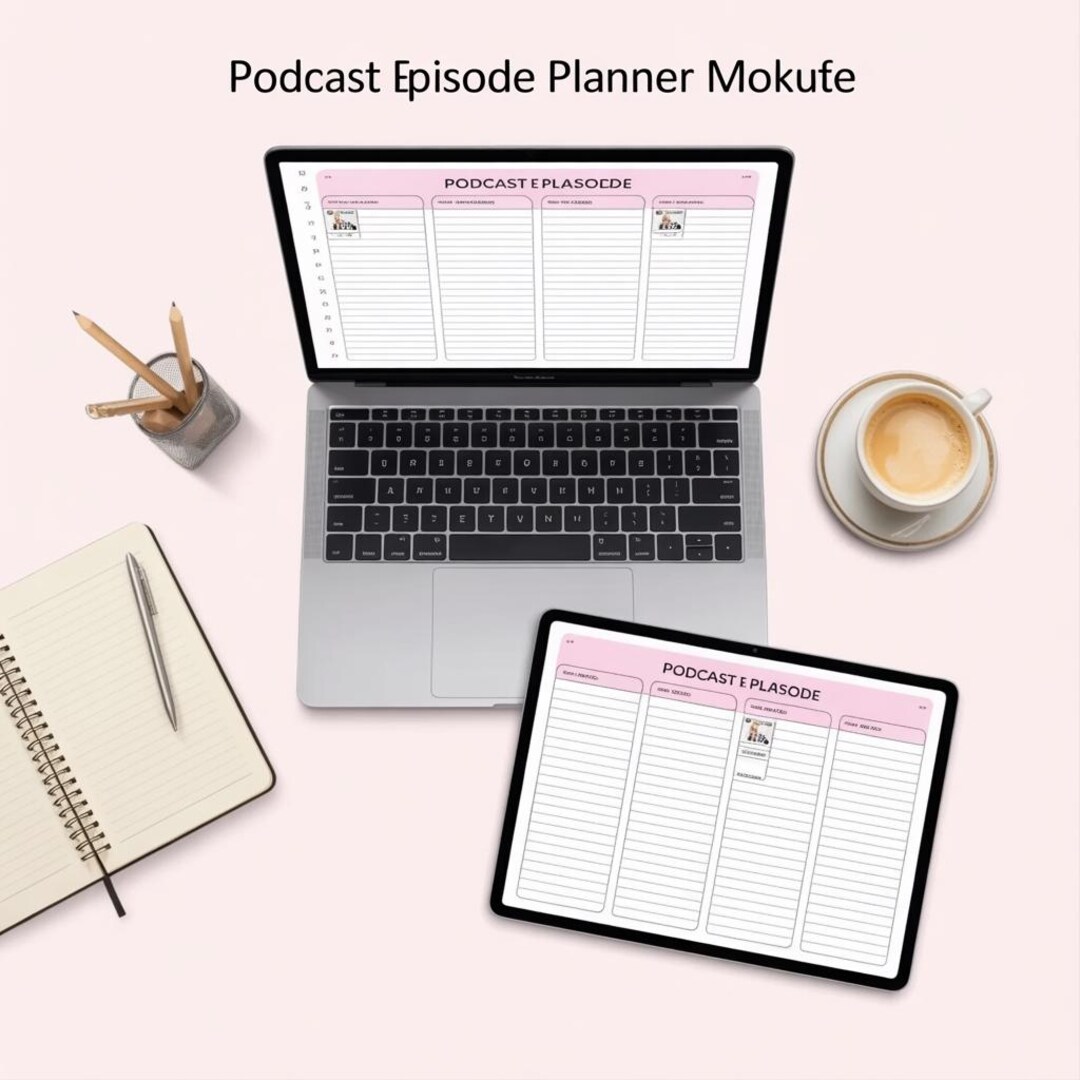 Podcast Episode Planner: Canva Template, Content Strategy Digital ...