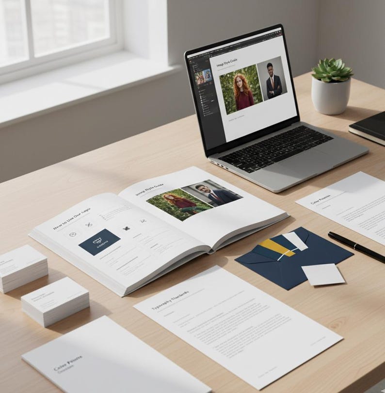 Branding Style Guide Canva Template | Editable Brand Kit | Visual ...