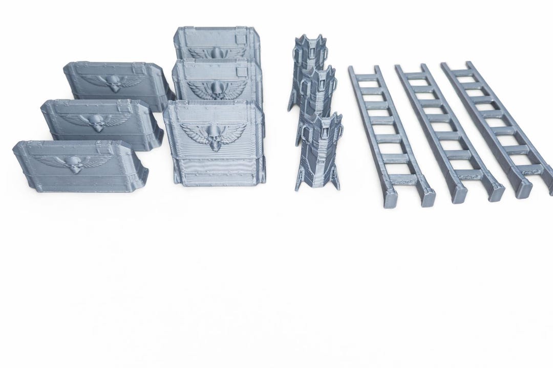 Kill Team Terrain Equipment Bundle | 12-piece Grimdark Barricade ...