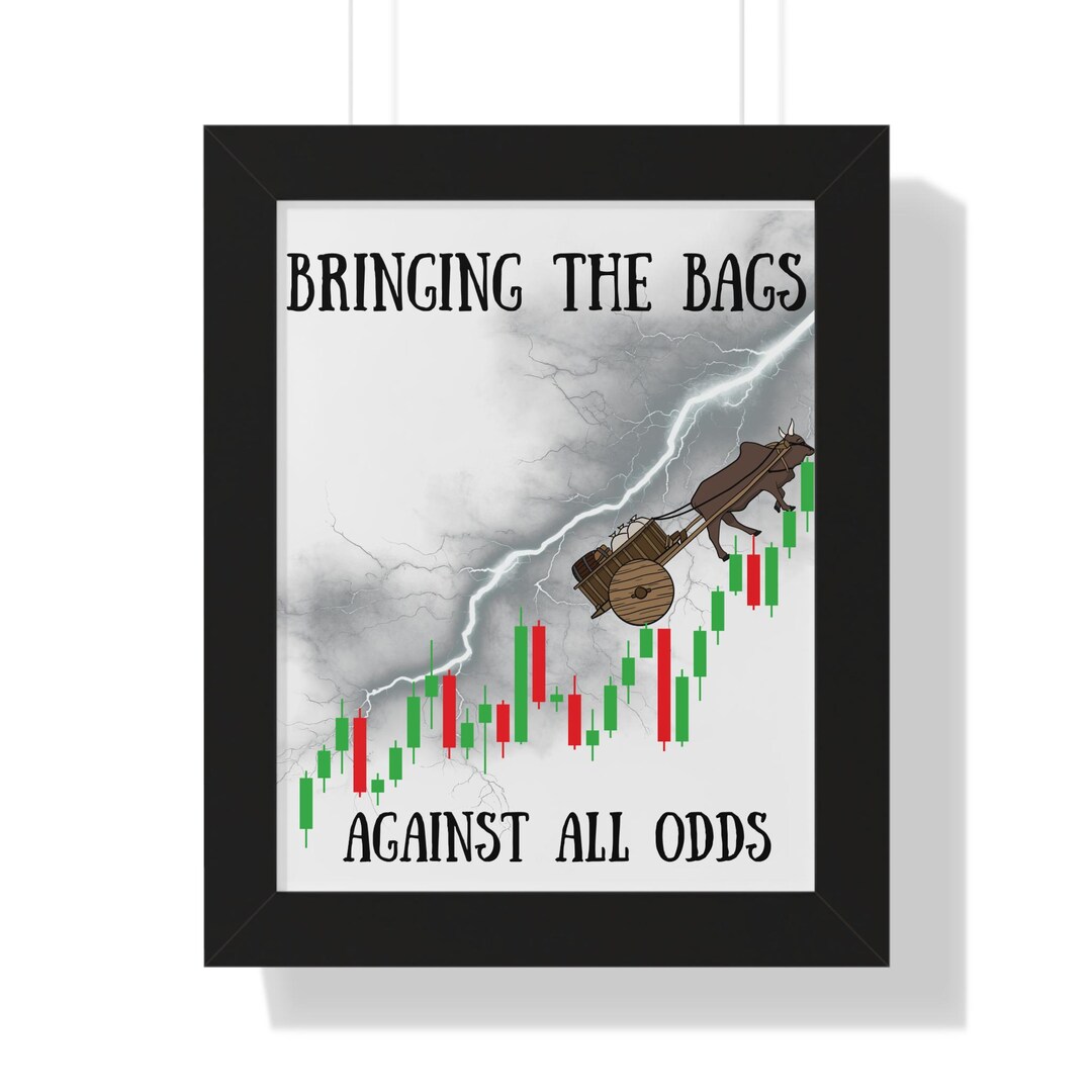 Day Trader Wall Art Print, Funny Trading Poster for Home Office, Market ...