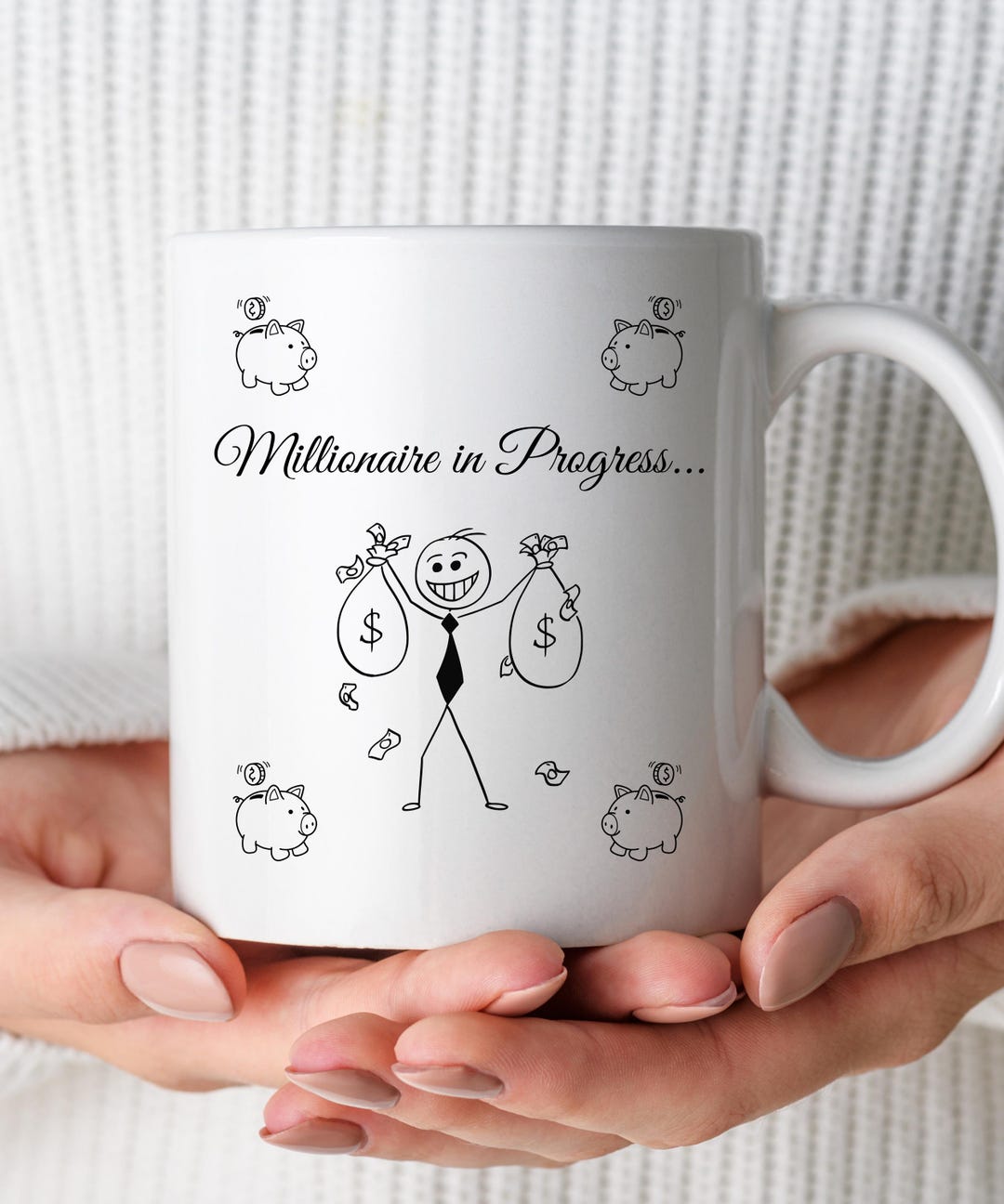 Millionaire in Progress Mug – Motivational Coffee Cup for Day Traders ...