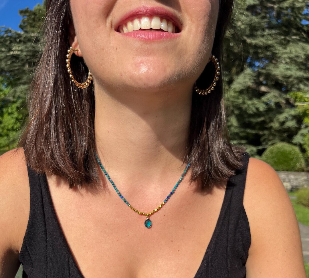 Tulum Necklace | Lapis Lazuli | Semi-precious Stones | Natural Stones ...