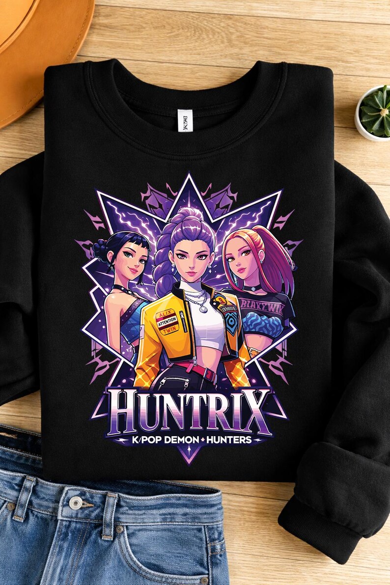 Kpop Huntrix PNG, Kpop Demon Hunters SVG, Anime Girl Group Graphic ...
