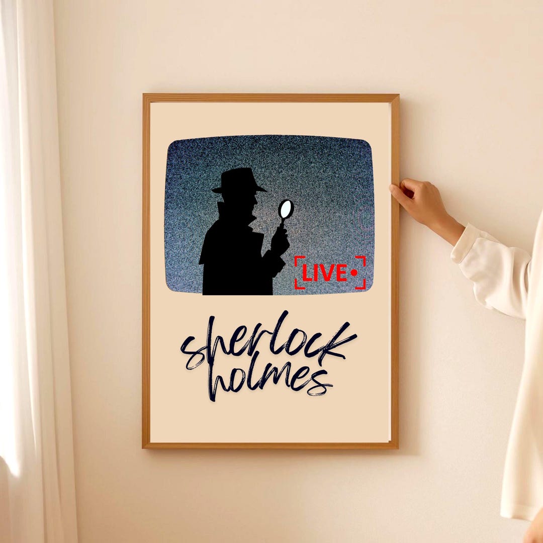Sherlock Holmes Detective Poster • Mystery Wall Art • A2 Digital ...