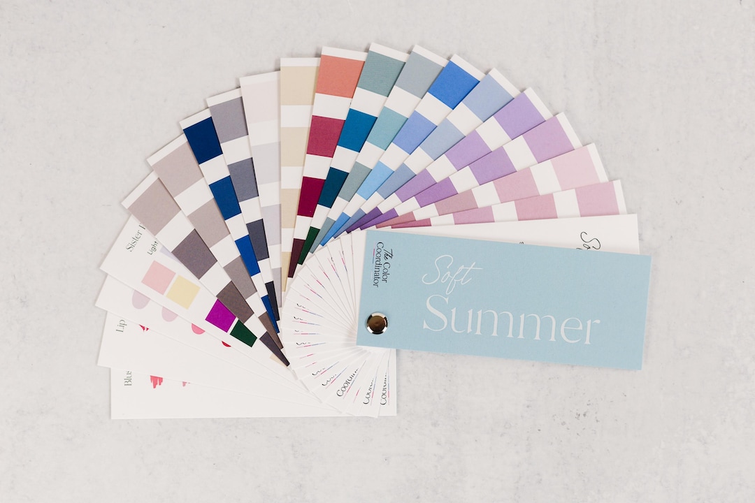 Soft Summer Swatch Book / Color Fan - Etsy