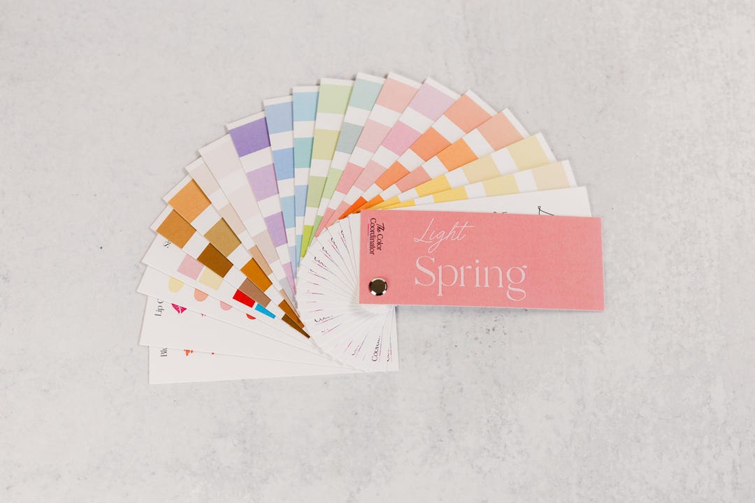 Light Spring Swatch Book / Color Fan - Etsy