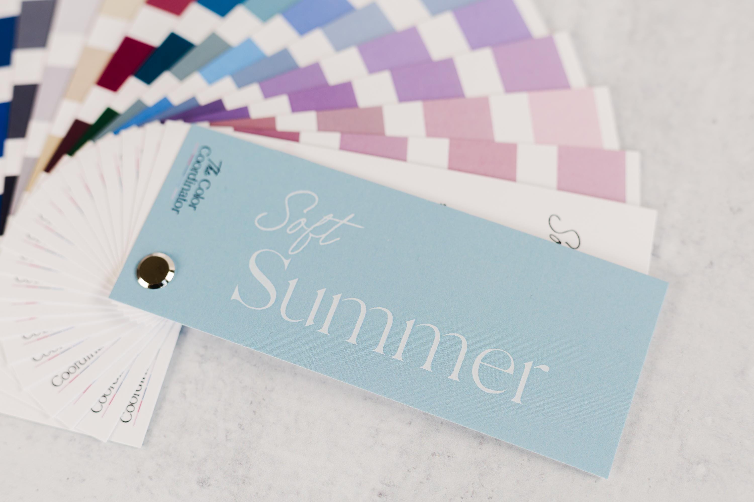 Soft Summer Swatch Book / Color Fan - Etsy