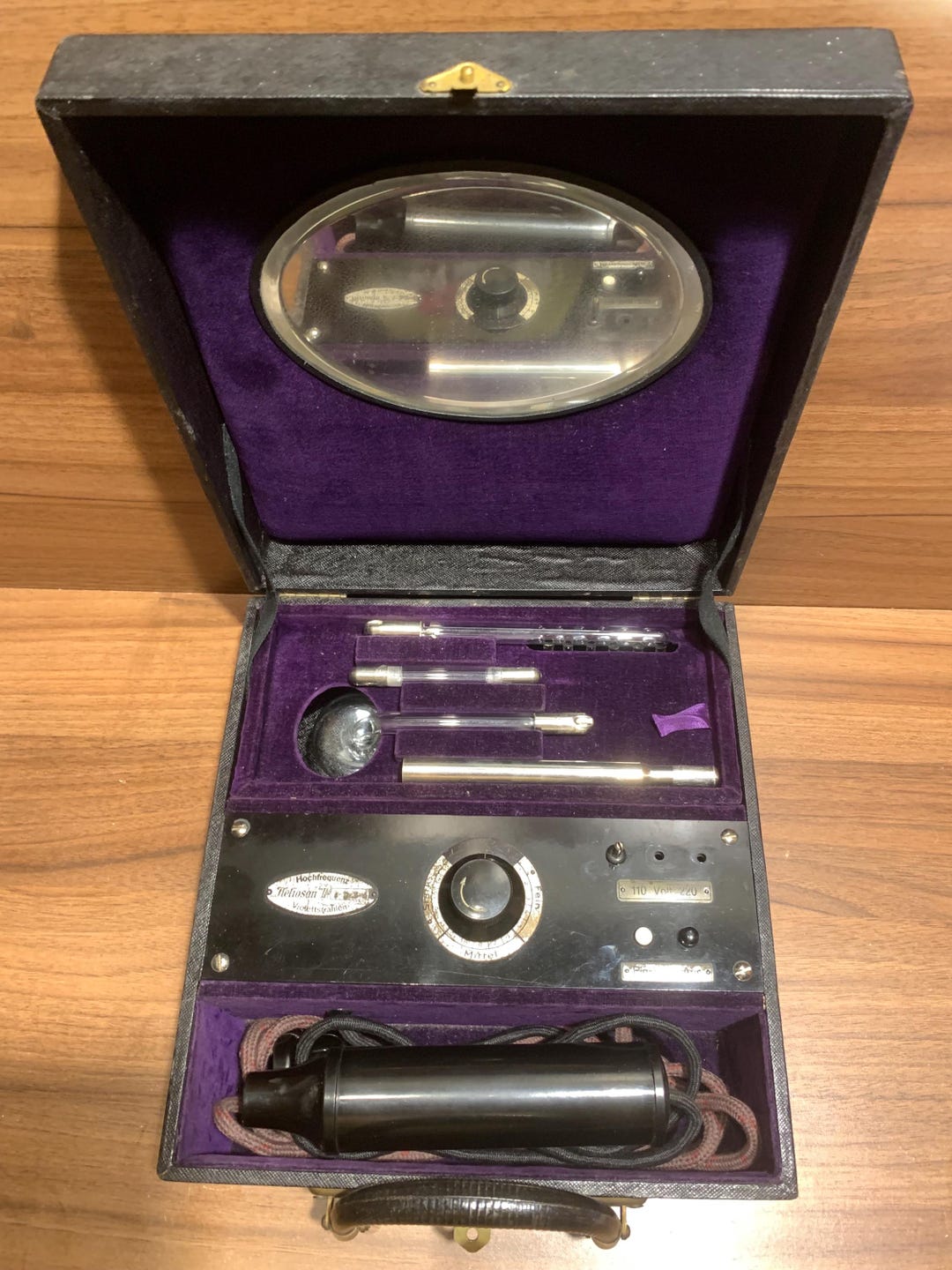 Antique German Violet Ray Device 1930s High Frequency Electrotherapy ...