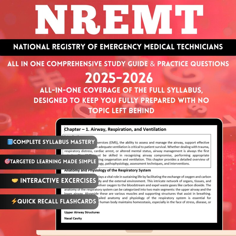NREMT Study Guide 2026 | EMT Certification Prep | NREMT Exams Test ...
