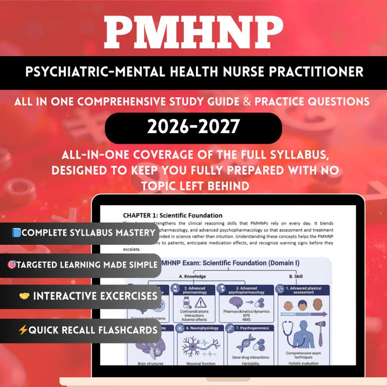 Pmhnp Study Guide 2026 | Pmhnp Exam | Pmhnp Students | Pmh Np Mega ...