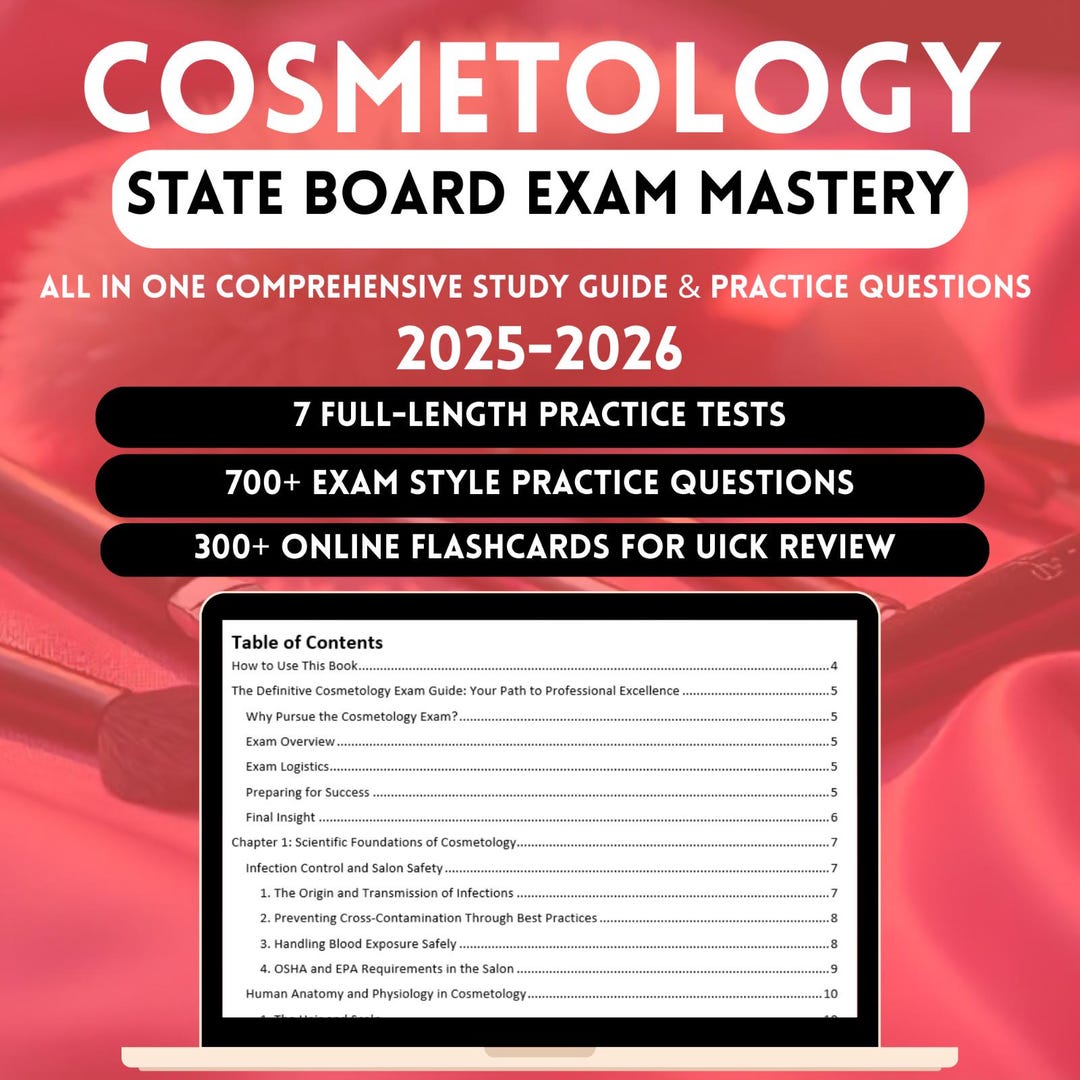 Cosmetology Exam Mastery: Complete State Board Prep With Expert Theory ...