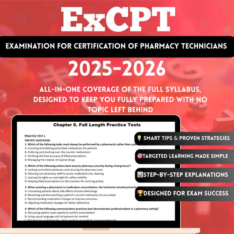 Excpt Study Guide 2025-2026 | Excpt Exam Prep | 6 Practice Tests, 700 ...