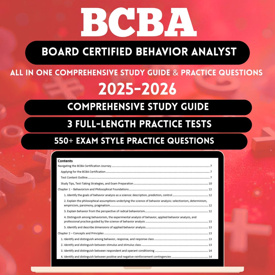 Bcba Study Guide 2026 | Bcba Exam | Bcba Study Guide Florida 2026 ...