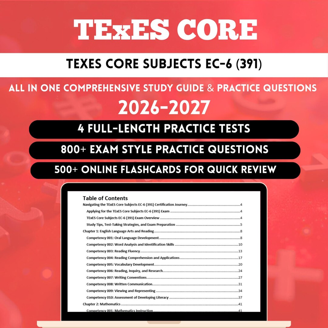 Texes Ec-6 Study 2026 | Texes Core Subjects Ec-6 Exam | Texes Core ...