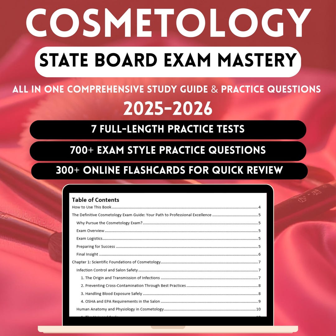 Cosmetology Study Guide 2026 | Cosmetology Exam | Cosmetology State ...