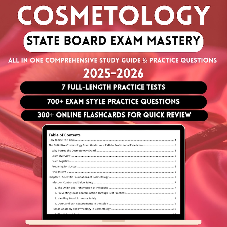 Cosmetology Exam Study Guide 2026 | Cosmetology Written Exam ...