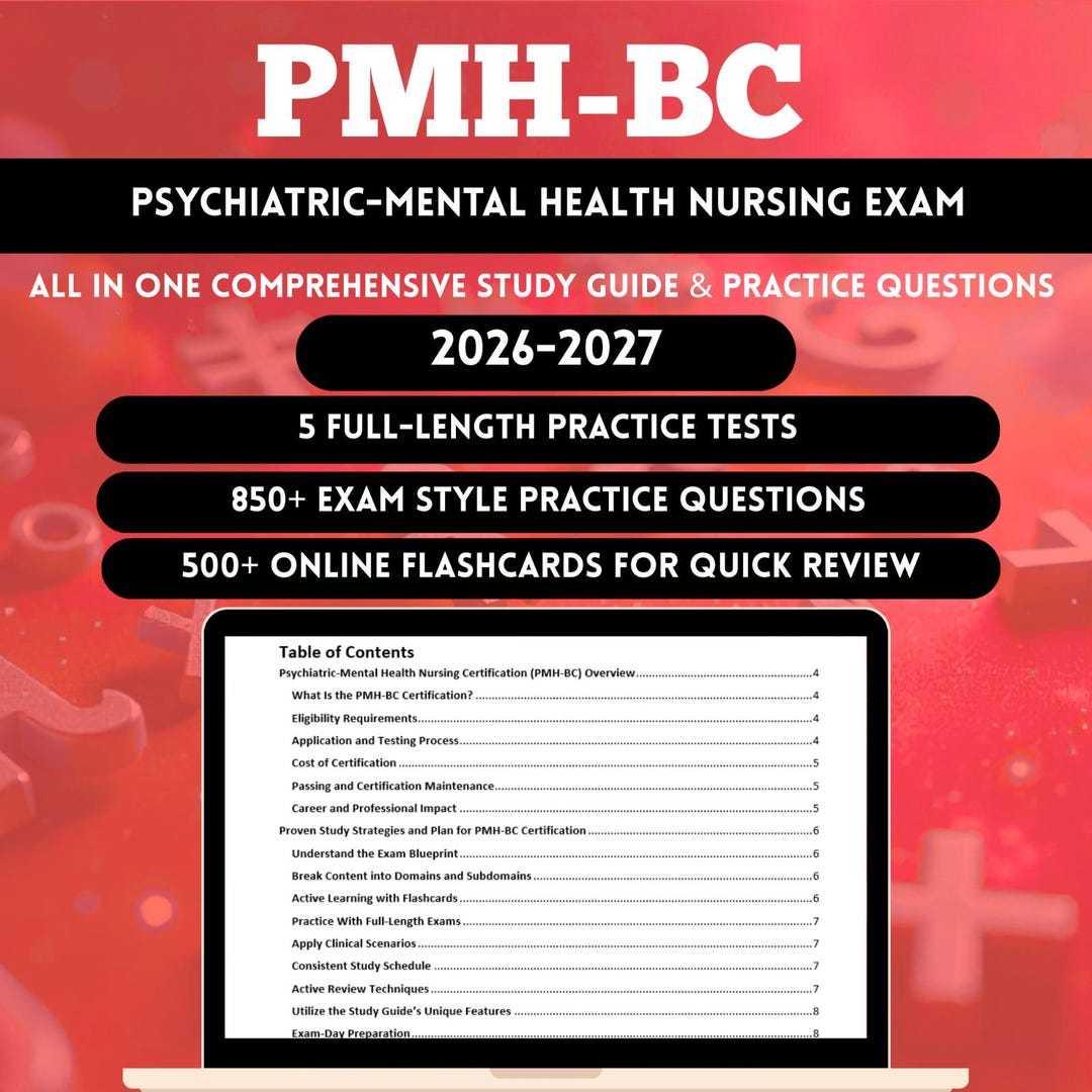 Pmh Bc Study Guide 2026 | Pmh Bc Exam Prep | Pmh Bc Exam | Pmh-bc Ancc ...
