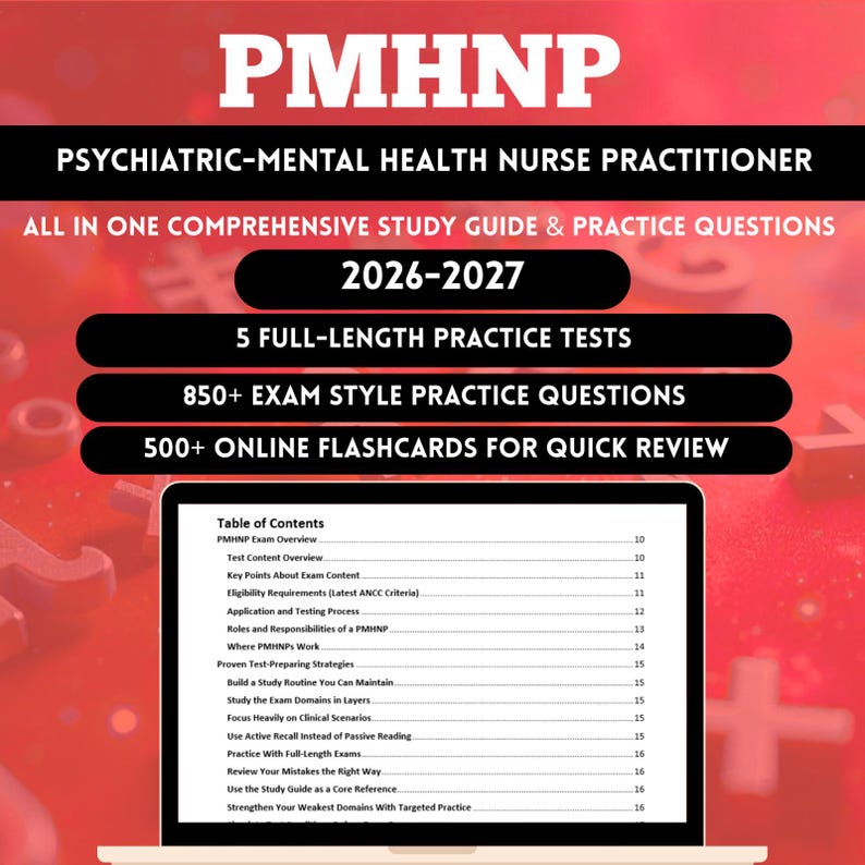 PMHNP Study Guide 2026 | PMHNP Exam | PMHNP Study Resources | Ancc ...