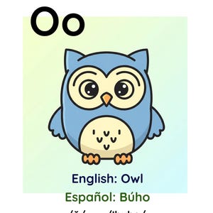 Bilingual ABC Poster | English Spanish Alphabet Chart With Animals ...