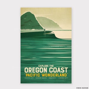 Explore the Oregon Coast 12x18 Travel Print - Etsy