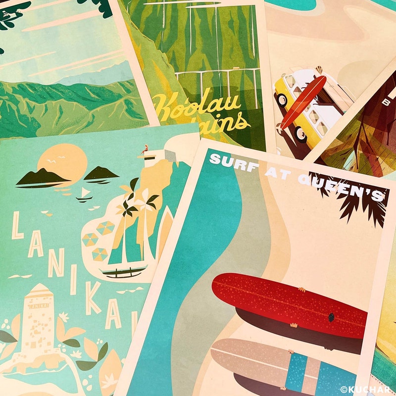 12x18 Tropical Poster - Etsy