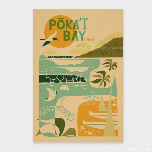 Pokai Bay 12x18 Hawaii Travel Print - Etsy
