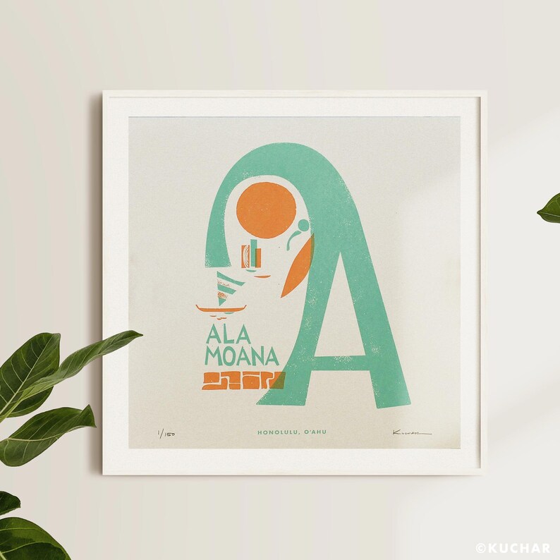 Alphabet Surf Spots 12x12 Limited Edition Screen Print Set - Etsy