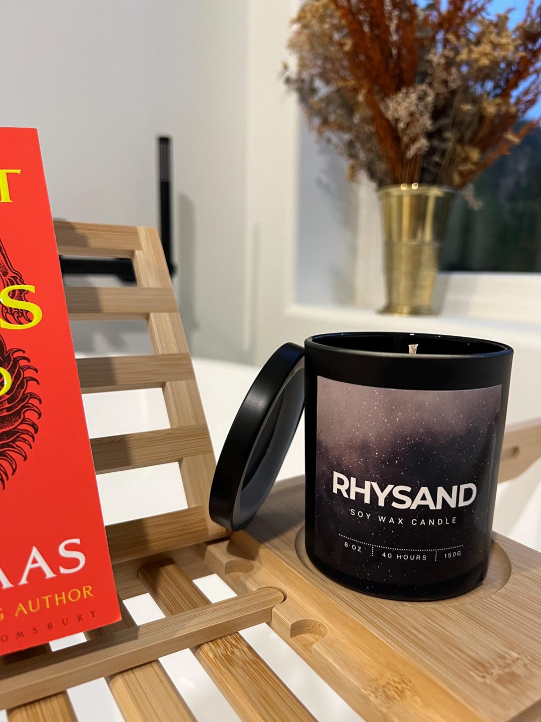 Rhysand Candle: Citrus, Sea, Jasmine and Obsidian - ACOTAR Book Lover ...