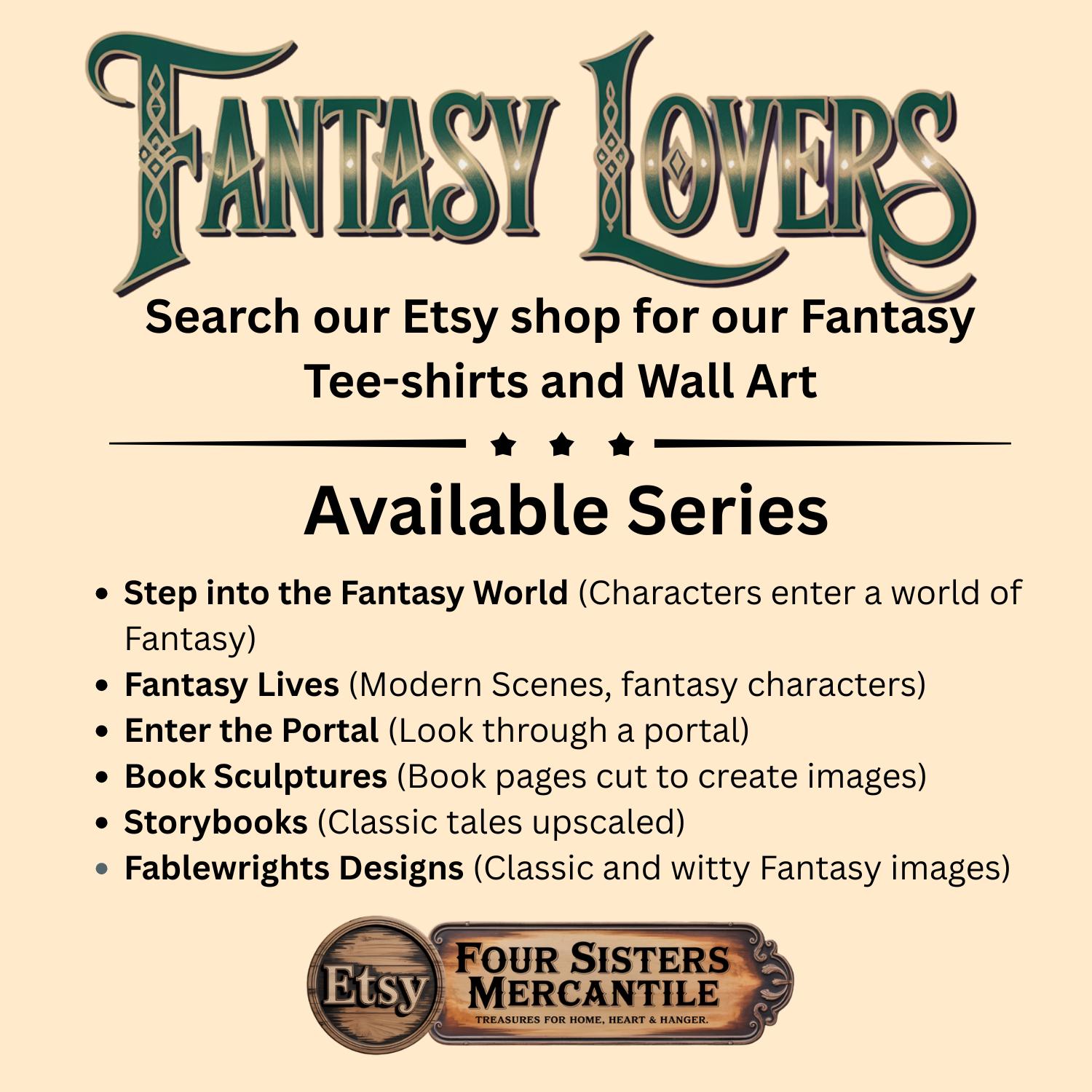 Fantasy Wall Art - Step Into A World of Fantasy - Journey Begins ...