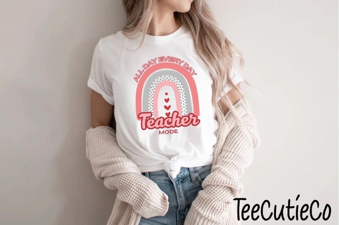 Teacher Mode Rainbow SVG | School Sublimation Design (digital Download ...