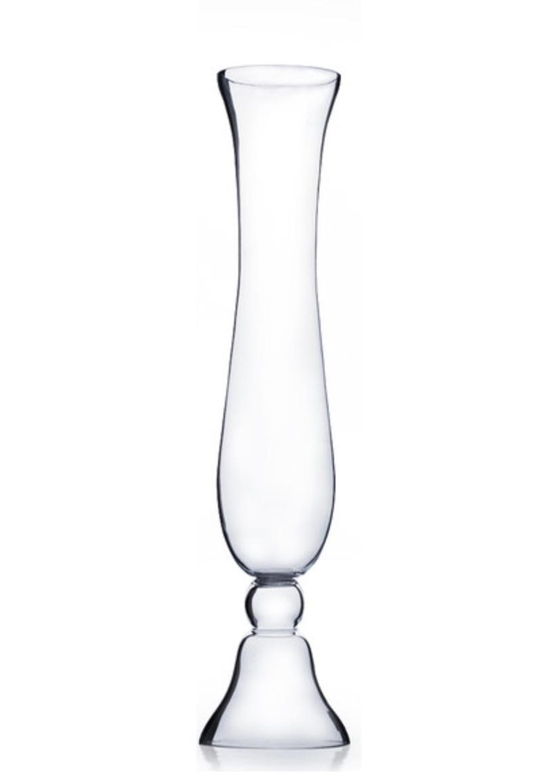 Wholesale Tall Glass Trumpet Vase Set: 24" Wedding Centerpiece (set of ...