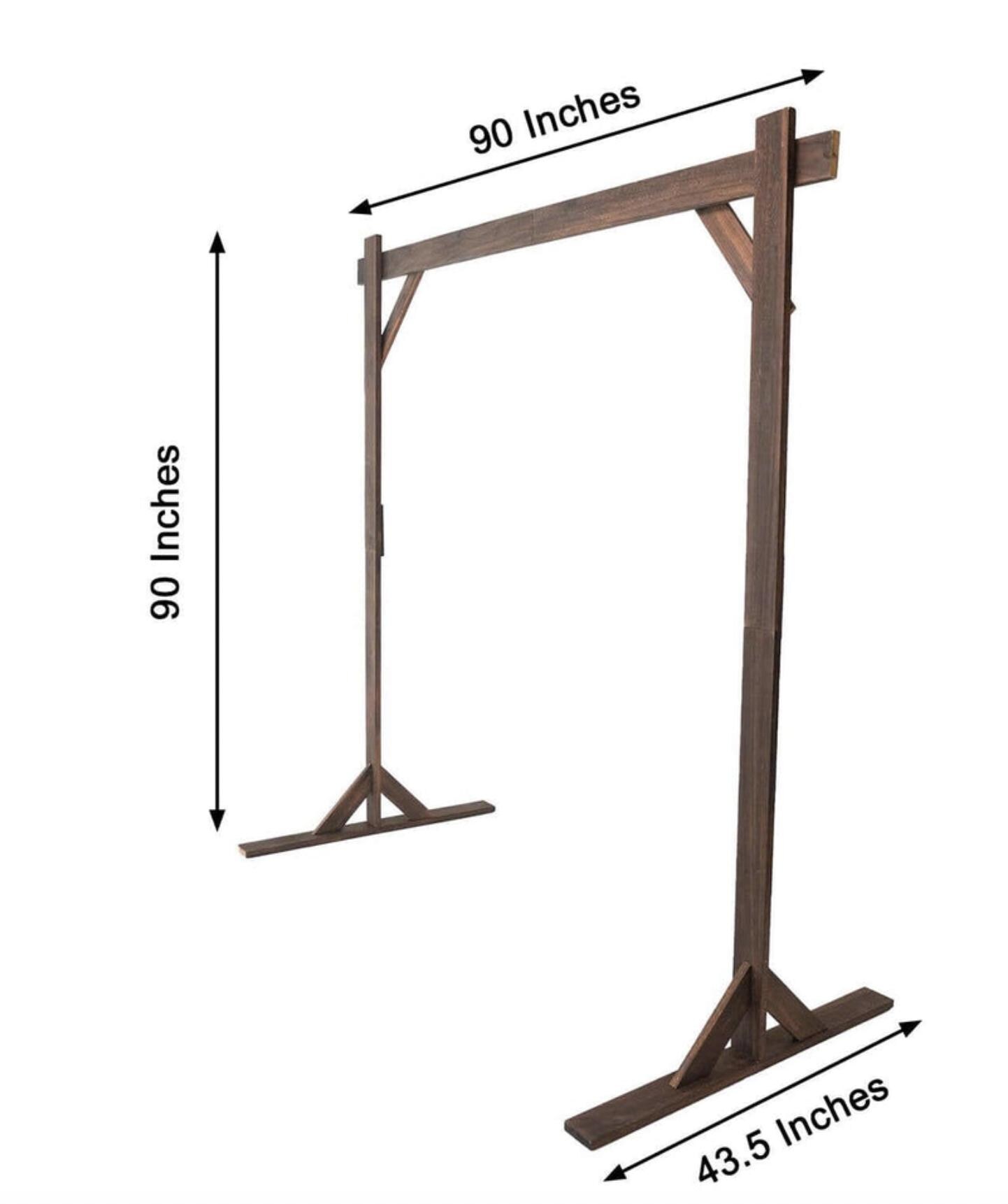 Rustic Elegance Wooden Square Frame Backdrop Stand – 7ft Heavy Duty - Etsy