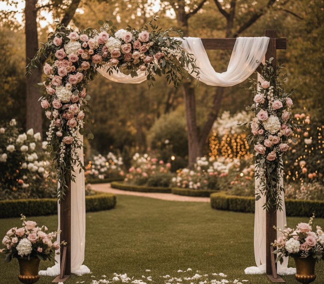 Rustic Elegance Wooden Square Frame Backdrop Stand – 7ft Heavy Duty - Etsy