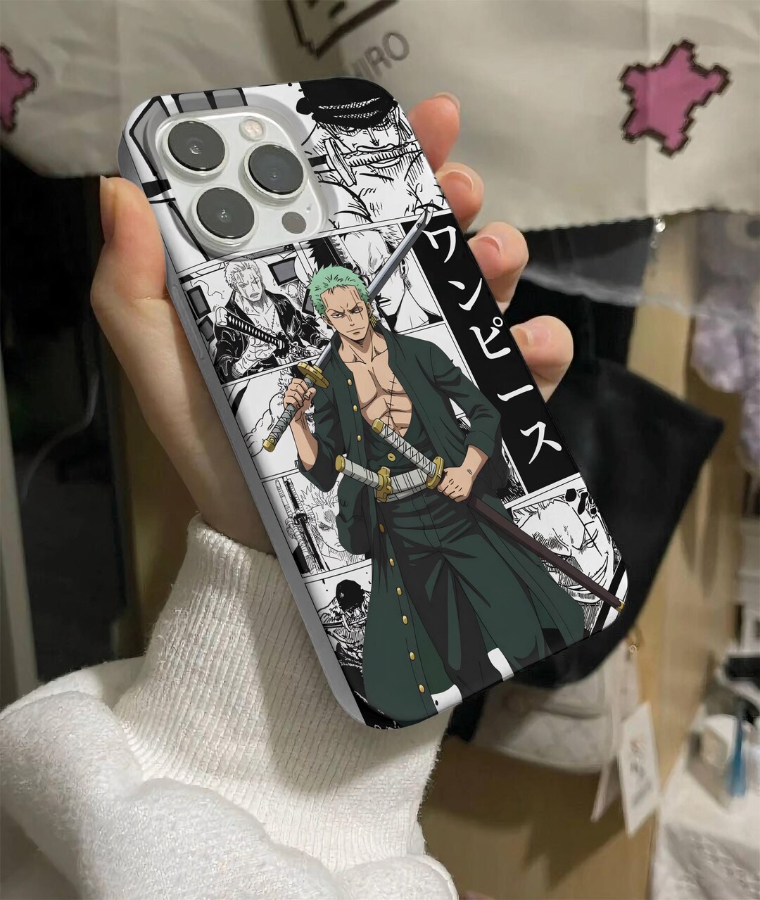 Roronoa Zoro Anime Phone Case, iPhone & Samsung Manga Accessory Gift - Etsy