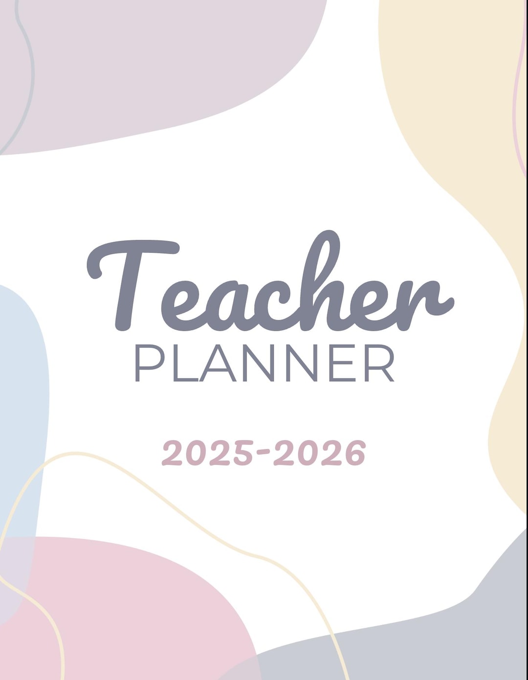 30 Pages Colourful Digital/printable Teacher Planner for 2025-2026 ...
