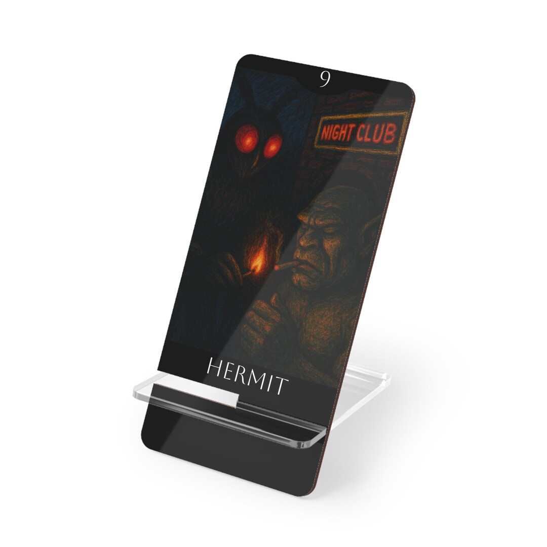 HERMIT W. Ogre and Mothman Mobile Display Stand | Surrealist Phone ...