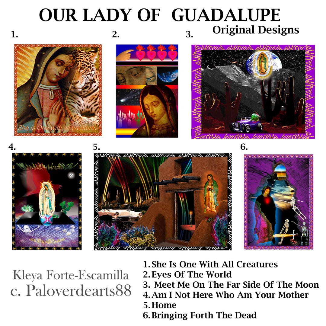 OUR LADY OF Guadalupe, Digital Download of Original Illustrations ...