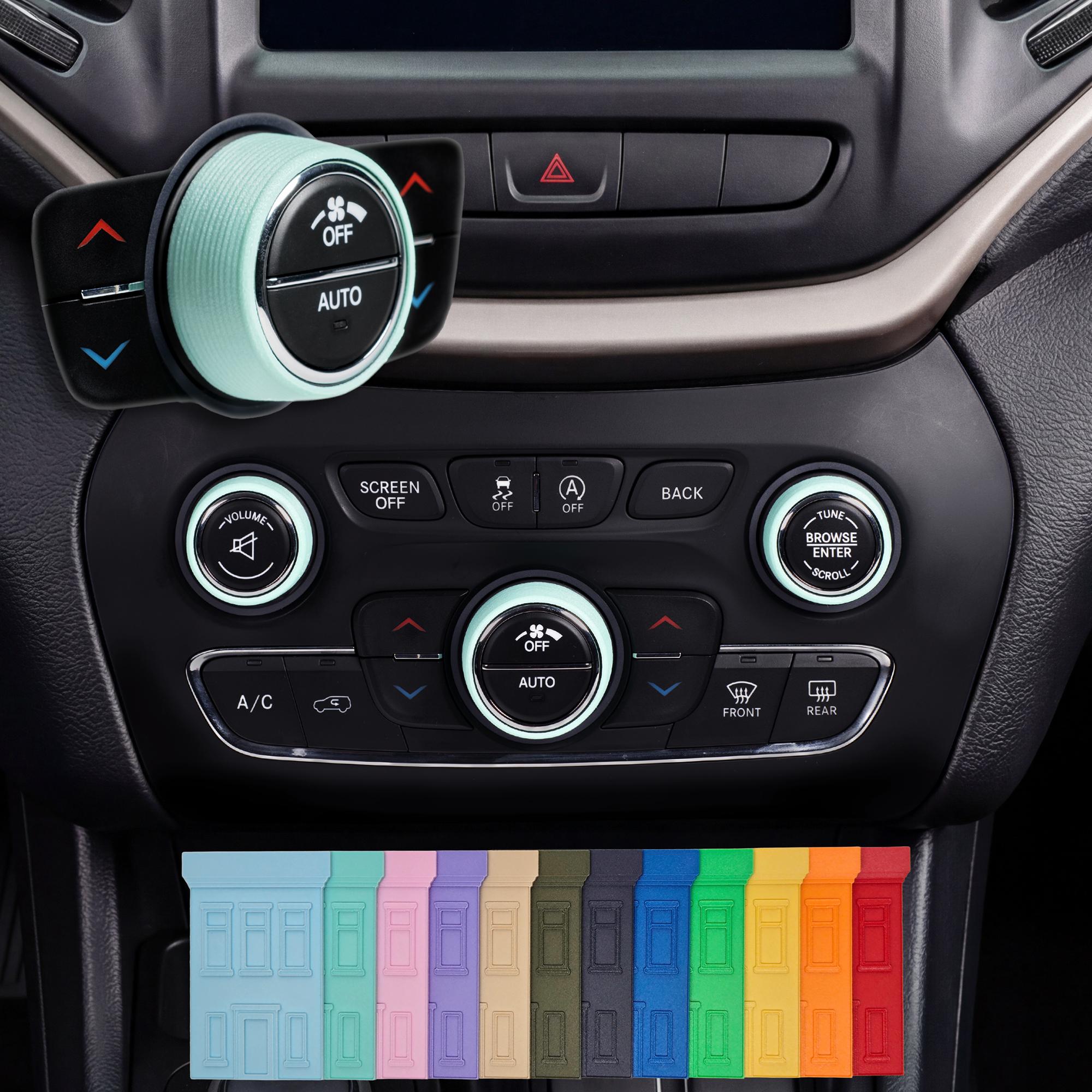 For Jeep Cherokee - Knob Press-fit Covers 2014-2023 | 3-knob Set 19 ...