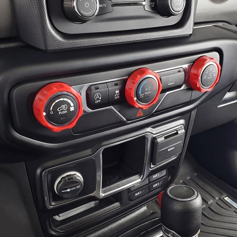 For Jeep Wrangler JL Gladiator - Knob Press-fit Covers 2018-2023 ...