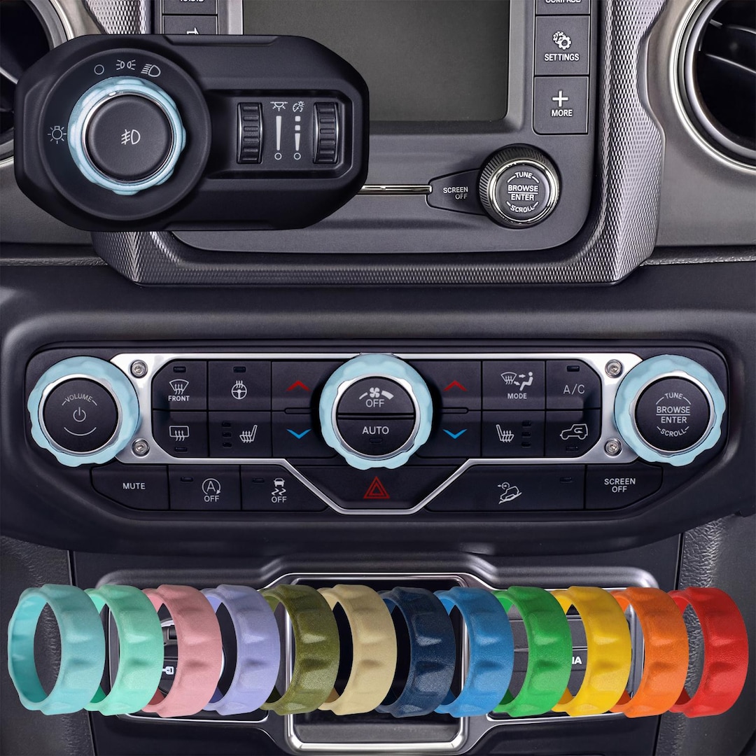 For Jeep Wrangler 2018-2026 JL Gladiator JT - Knob Press-fit Covers | 4 ...