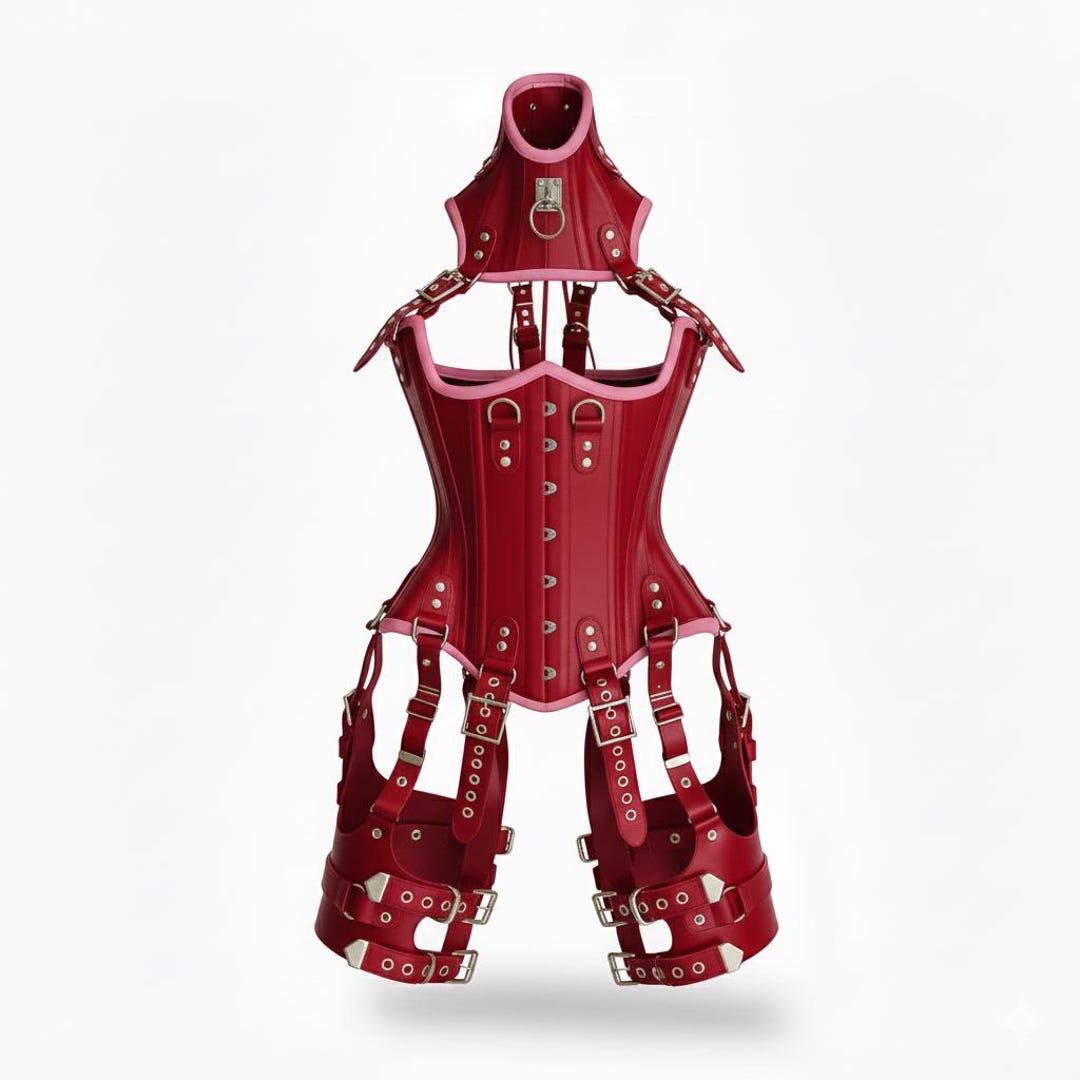 Gothic Leather Harness Corset: Steampunk Festival Bodysuit - Etsy