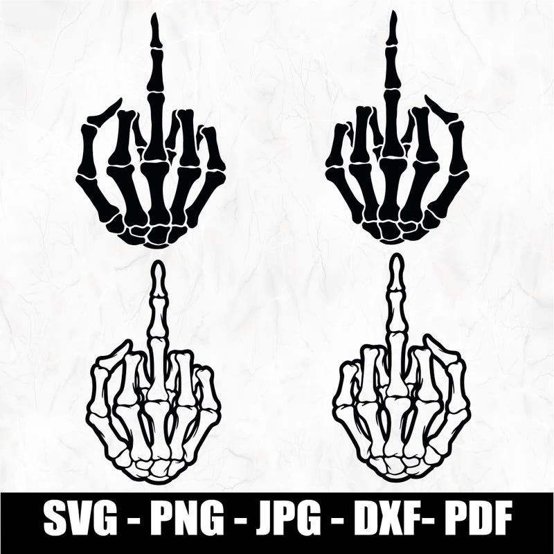 Middle Finger Svg - Etsy