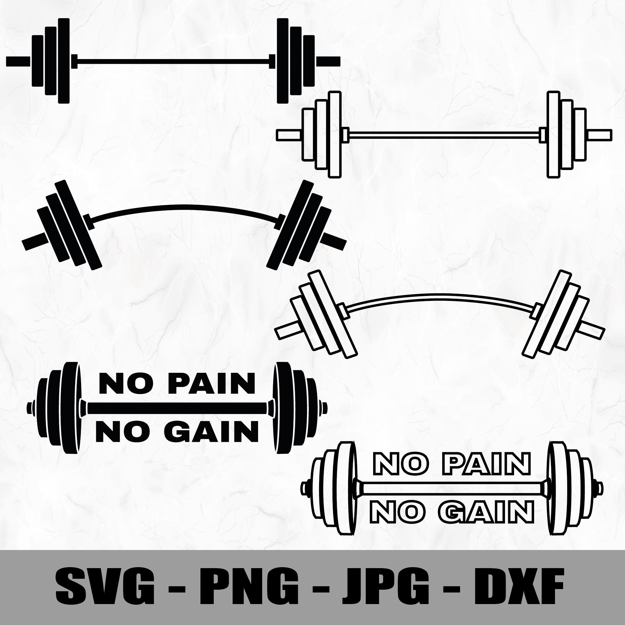 Barbell SVG Bundle – Powerlifting & Weight Lifting Clipart – Weights ...