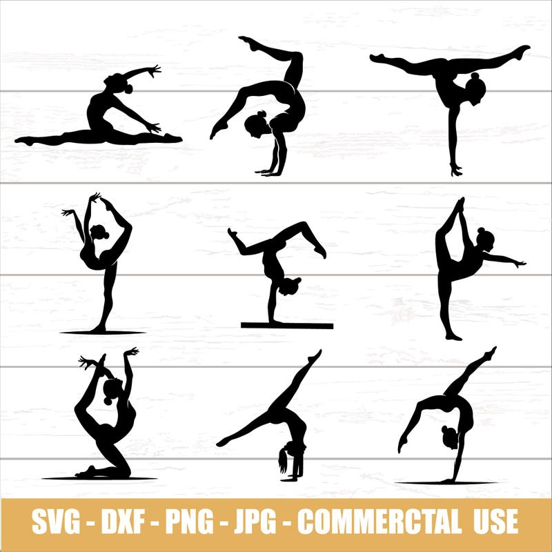 Gymnast Svg - Etsy